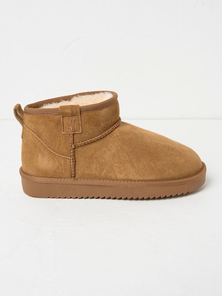 Maeve Brown Mini Boot Slippers (E70478) | £49.50