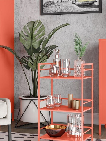 Novogratz Orange Cache Metal Rolli Cart (U16264) | £55