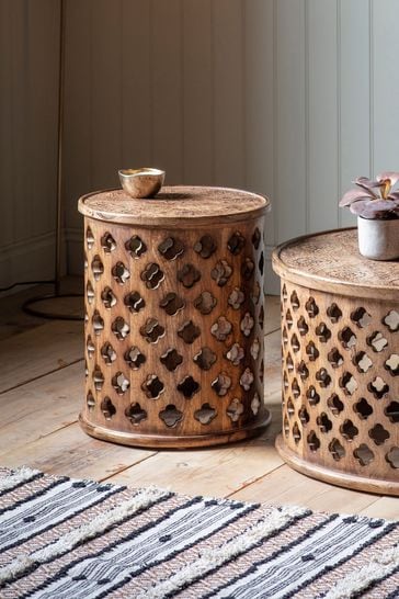 Buy Gallery Home Jaipur Natural Coloured Side Table from the Next UK ...