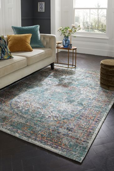 Buy Teal Blue Emporium Oriental Standard Rug from Next Ireland