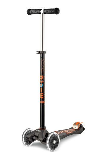 Buy Micro Scooters Black Maxi LED Three Wheel Scooter from the Next UK ...