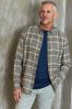 Grey 100% Cotton Long Sleeve Grindle Check Shirt