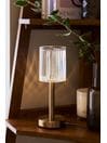 Buy Brass Albus Battery Operated Ambient Table Lamp from the Next UK ...