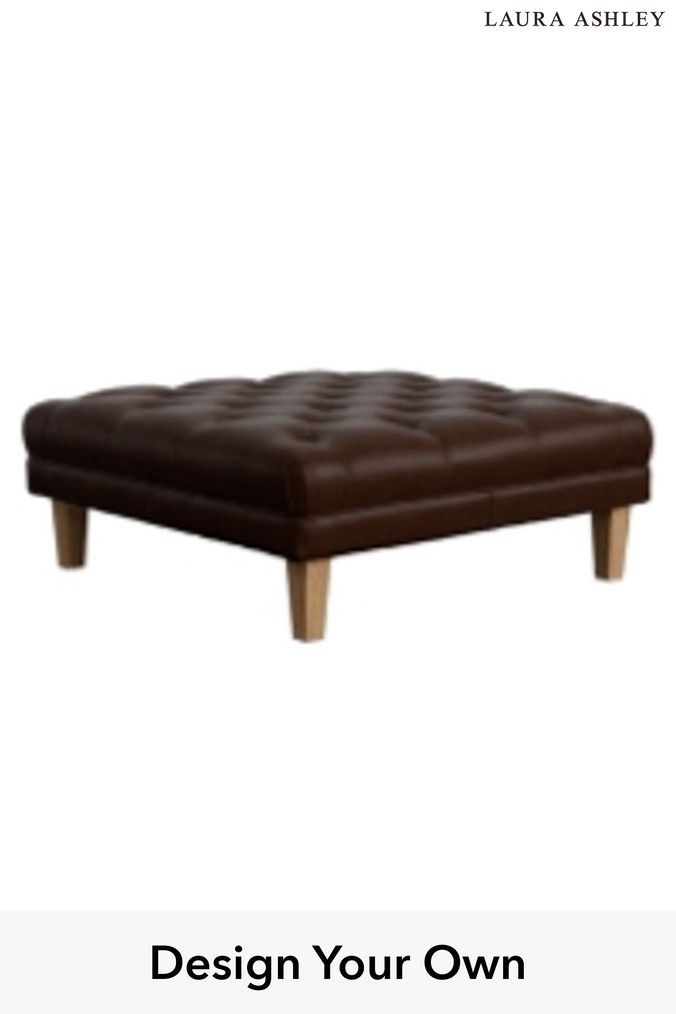 Laura ashley leather footstool store