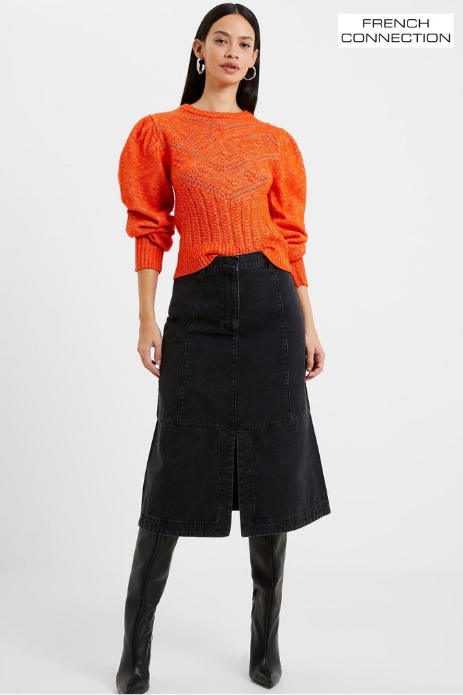 French Connection Blue Velvet Skirt Sale Online | innoem.eng.psu.ac.th
