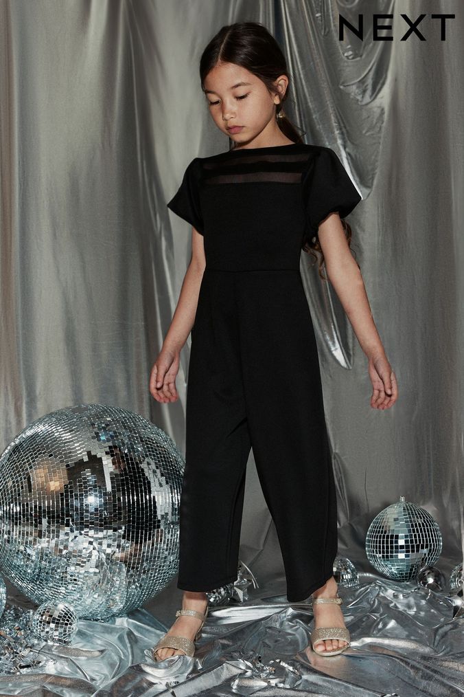 Black Rompers For Juniors