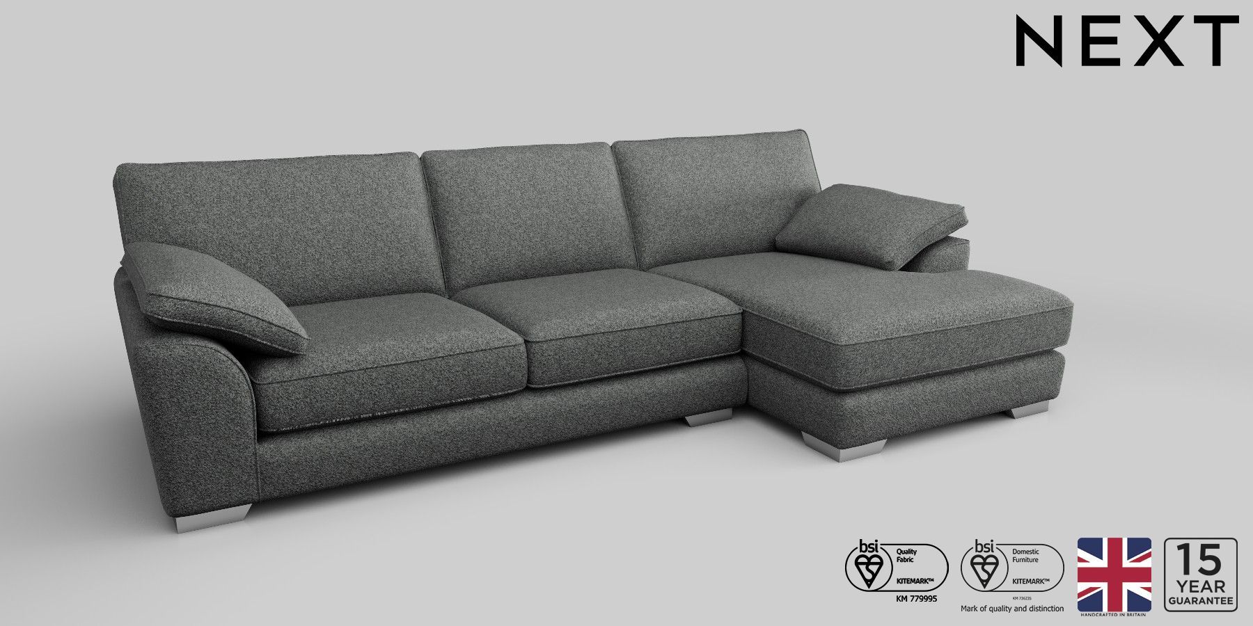 Buy Stamford Grand Relaxed Sit Large Sofa Chaise - Right Hand Casual ...