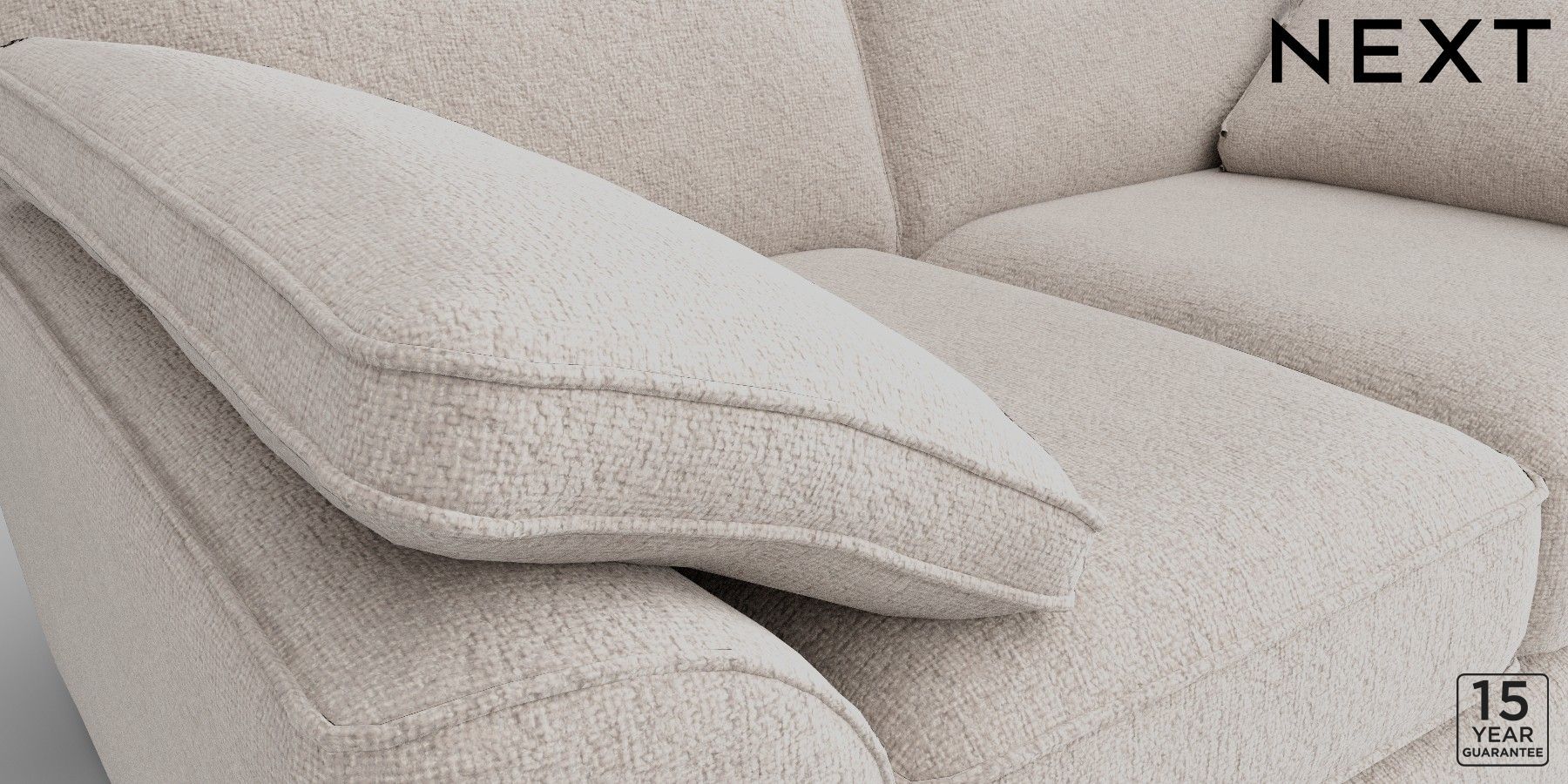 Buy Stamford Grand Relaxed Sit Medium Sofa Chunky Chenille Oyster Large ...