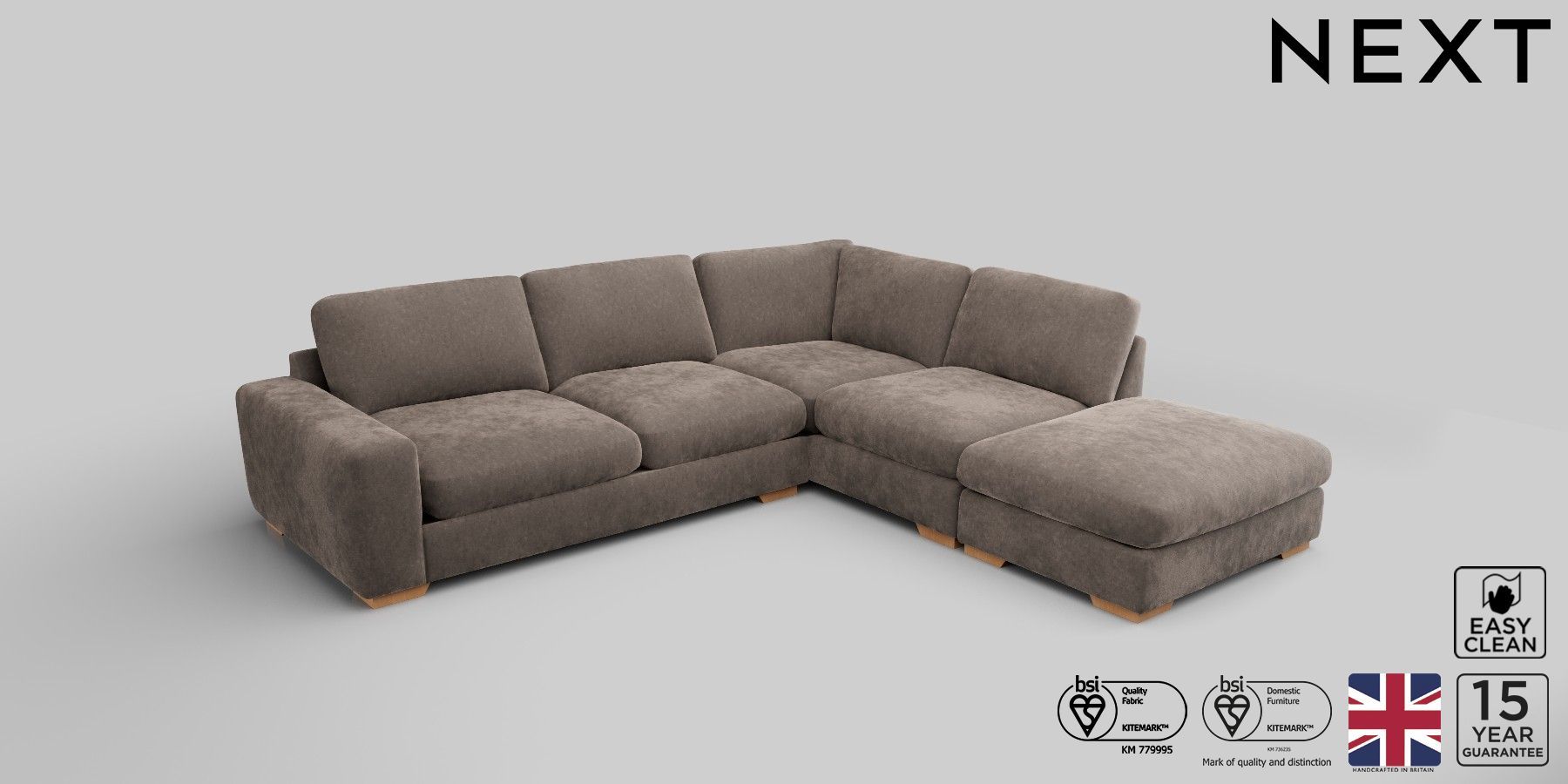 Buy Houghton Deep Relaxed Sit Large Open End Corner Chaise - Right Hand ...