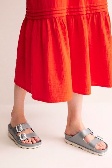 Buy Boden Lyla Double Buckle Slides from Next Ireland
