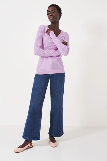 Buy Crew Clothing Heritage Cable V-Neck Jumper from Next Saudi Arabia