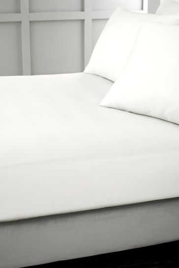 Buy Bianca Cream 180 Thread Count Egyptian Cotton Fitted Sheet from ...