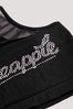 Buy Pineapple Black Logo Mesh Panel Girls Crop Top from the Next UK ...