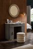 Buy Dark Grey Valencia Marble Mango Wood Space Saving Storage Dressing ...