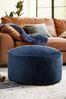 Buy Navy Blue Opulent Velvet Pouffe from the Next UK online shop