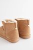 Buy Tan Brown Faux Fur Lined Suede Slipper Boots from the Next UK ...