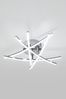 Buy Chrome Amari 5 Arm Flush Ceiling Light from Next Ireland