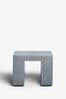 Buy Grey Sloane Glass Collection Luxe Space Saving Storage Console ...