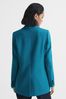 Buy Reiss Turquoise Blake Slim Fit Single Breasted 100% Wool Blazer ...
