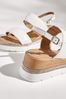 Buy White Regular/Wide Fit Forever Comfort® Leather Sport Bling Wedges ...