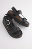 Buy Forever Comfort® Leather T-Bar Flatform Sandals from the Next UK ...