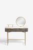 Buy Dark Grey Valencia Marble Mango Wood Dressing Table from the Next ...
