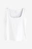 Buy White Square Neck Vest from the Next UK online shop