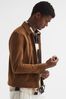 Buy Reiss Tobacco Riley Suede Zip-Through Jacket from the Next UK ...