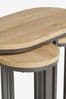 Buy Light Bronx Oak Effect Round Set of 3 Nest of Tables from the Next ...