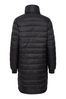Buy Kaffe Lira Zipped Long Puffer Black Jacket from the Next UK online shop