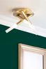 Buy BHS Brass Crux 3 Light Bathroom Ceiling Light from the Next UK ...