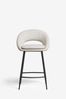 Buy Tweedy Plain Light Natural Black Leg Hewitt Fixed Height Bar Stool ...