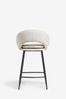Buy Tweedy Plain Light Natural Black Leg Hewitt Fixed Height Bar Stool ...