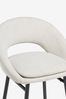 Buy Tweedy Plain Light Natural Black Leg Hewitt Fixed Height Bar Stool ...
