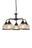 Buy Searchlight Highclere 5 Light Black and Glass Ceiling Pendant from ...