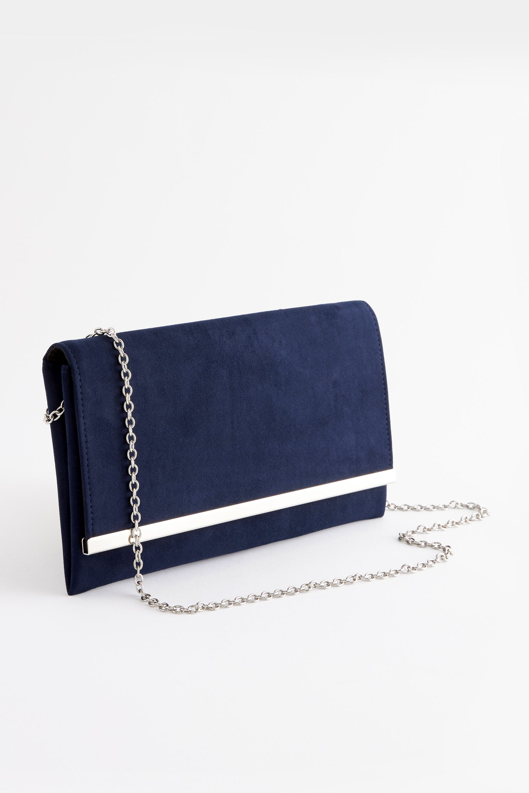 Buy Navy Clutch Bag With Detachable Cross-Body Chain from the Next UK ...