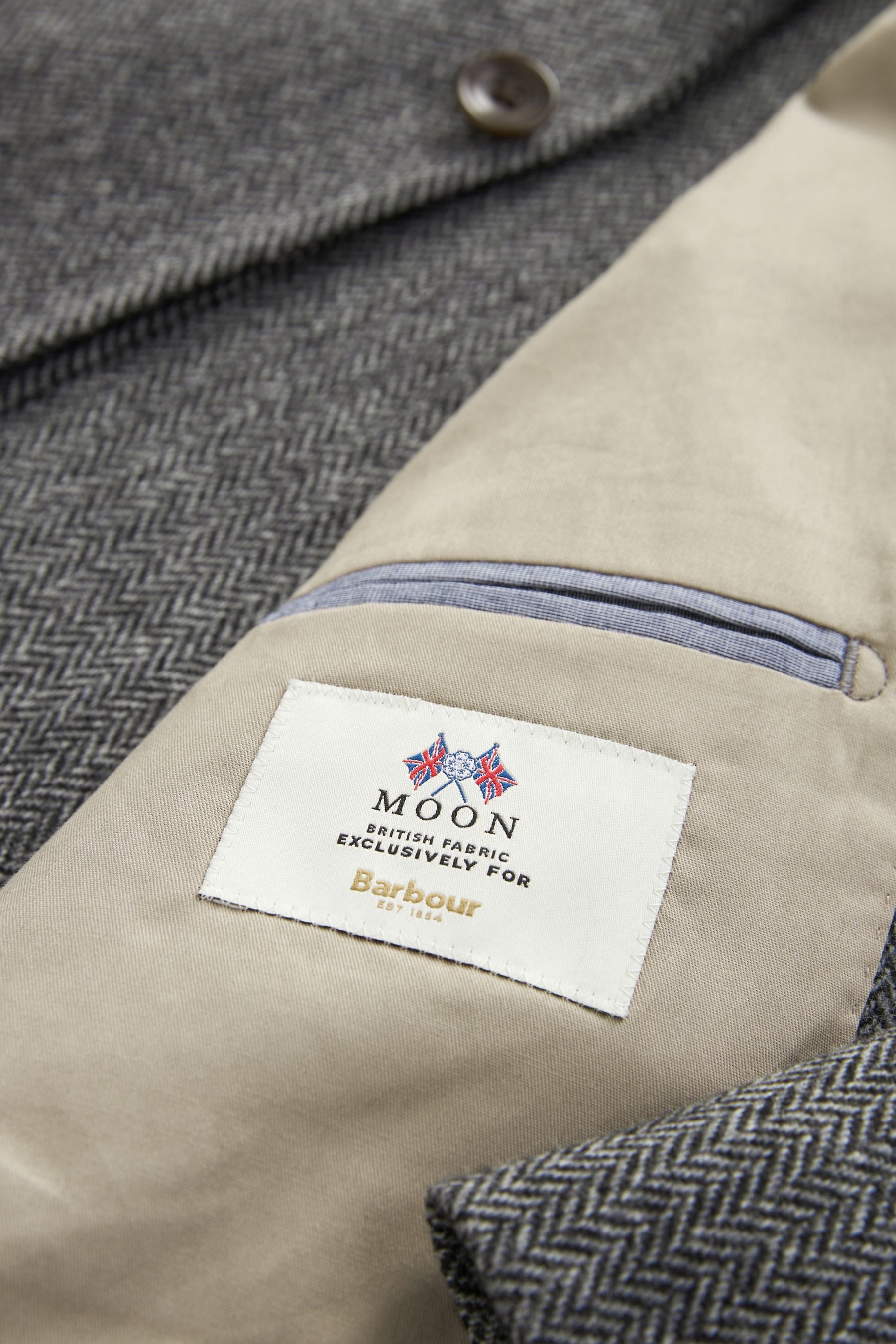 Buy Barbour® Grey Herringbone Suit Jacket from the Next UK online shop