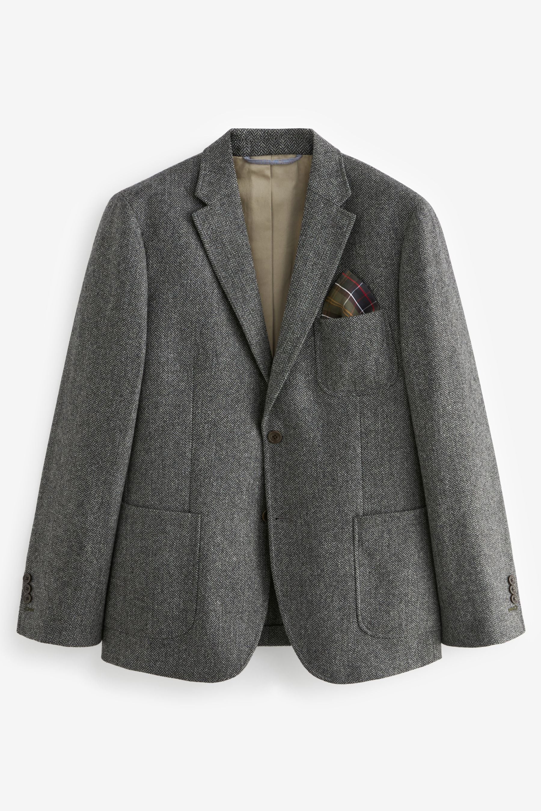 Buy Barbour® Grey Herringbone Suit Jacket from the Next UK online shop