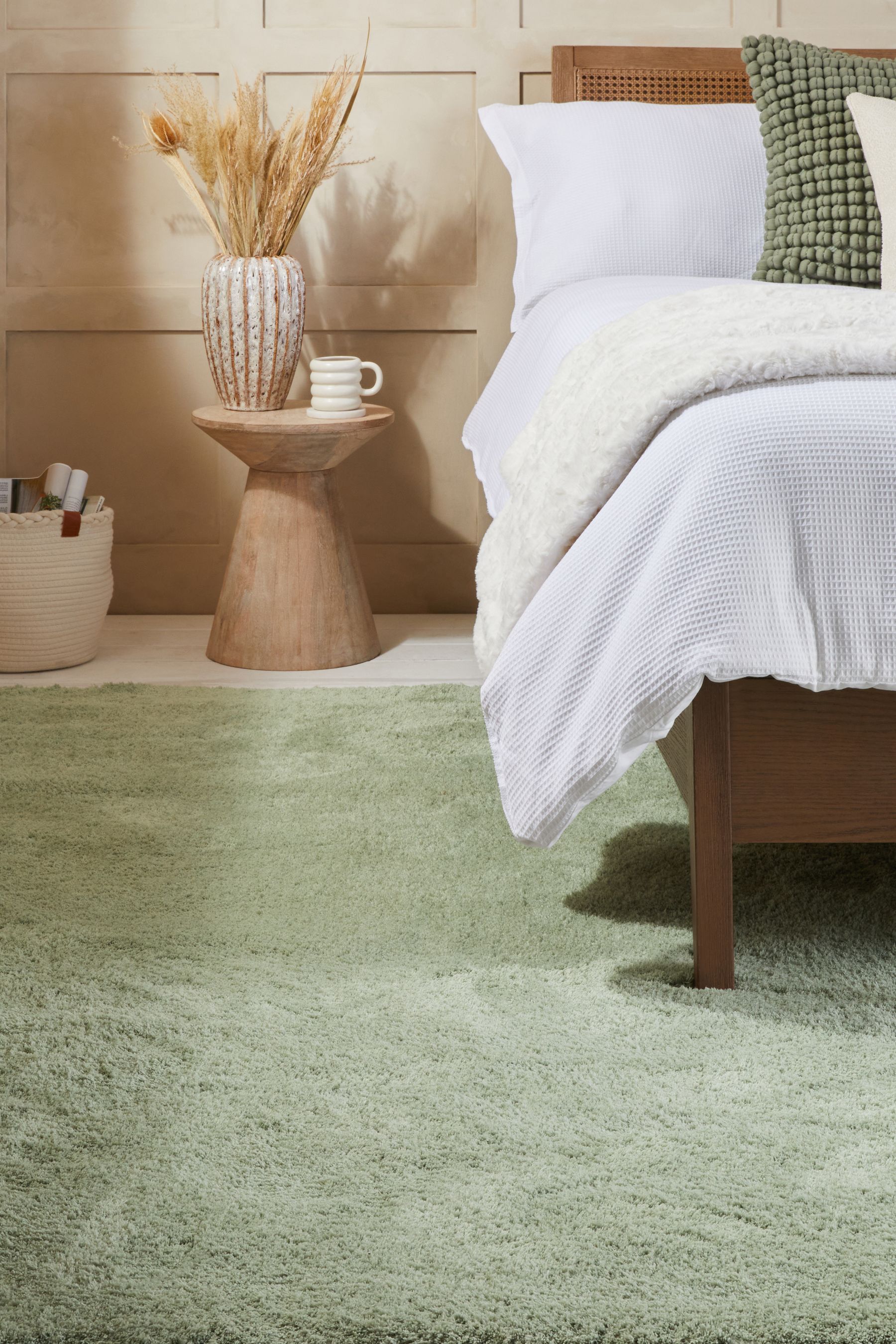 Buy Sage Green Super Softy Rug from the Next UK online shop