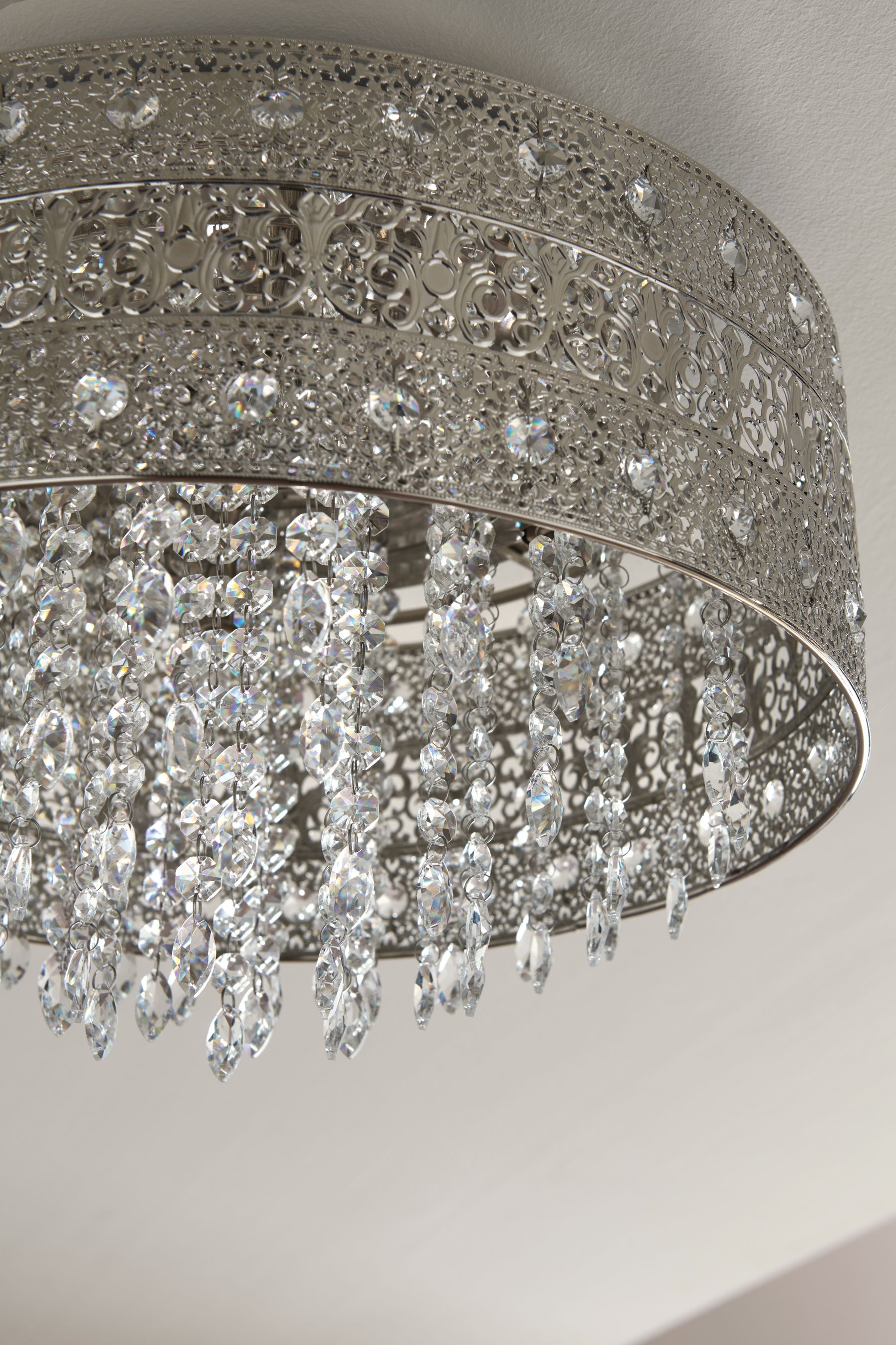 Buy Chrome Maya 4 Light Flush Ceiling Light from the Next UK online shop