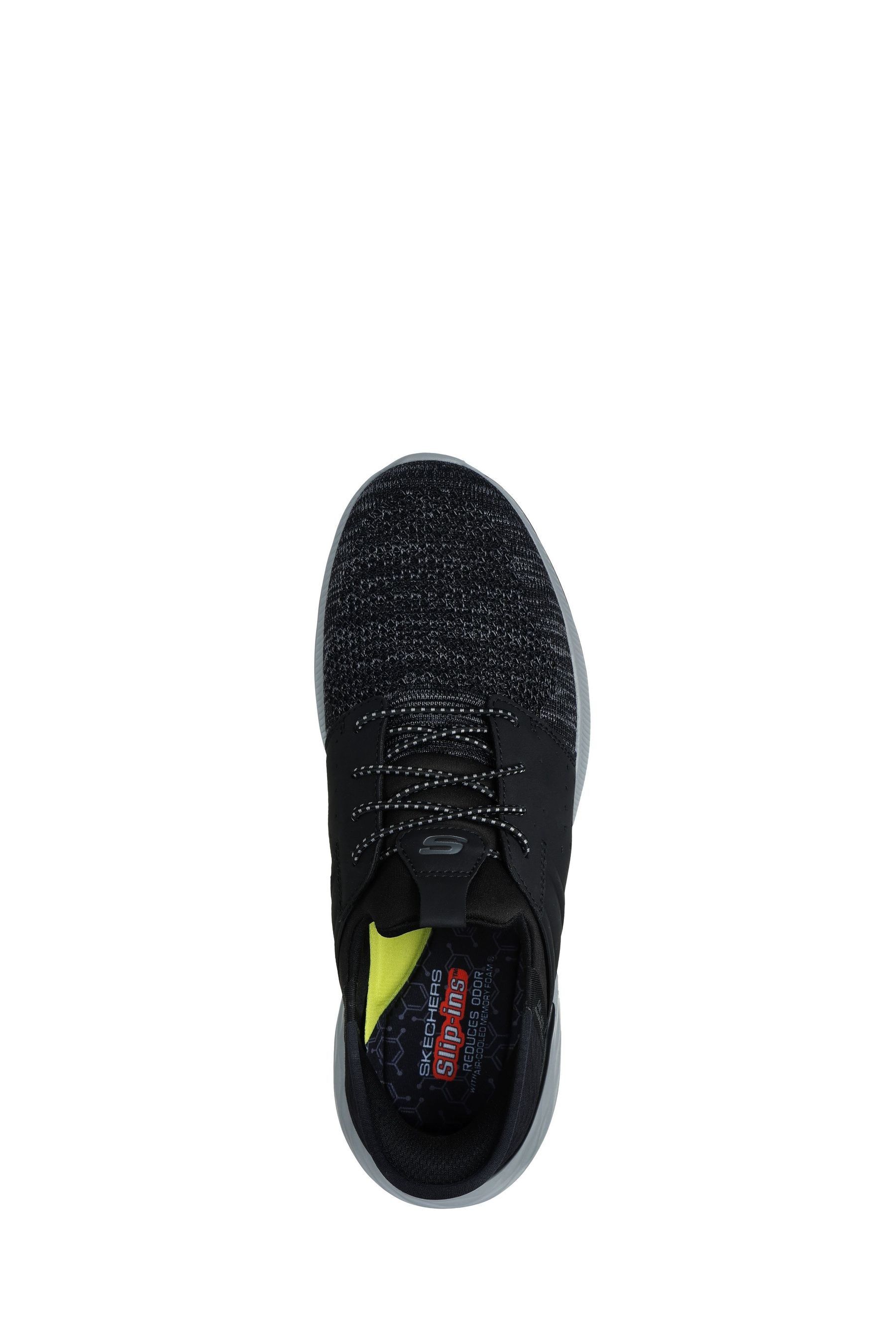 Buy Skechers Black Garner Newick Slip In Trainers from the Next UK ...