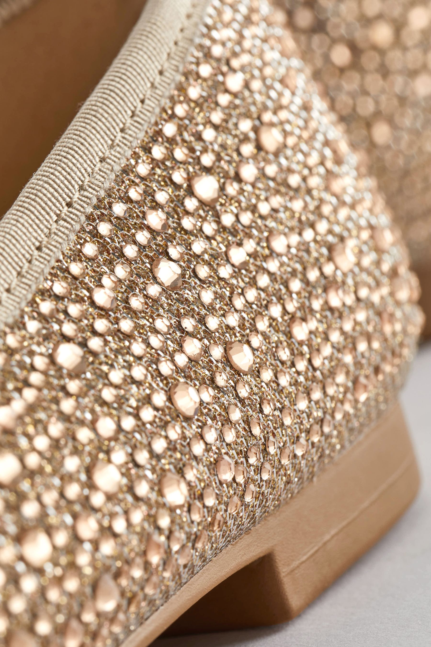 Buy Champagne Gold Regular/Wide Fit Forever Comfort® Ballerinas Shoes ...