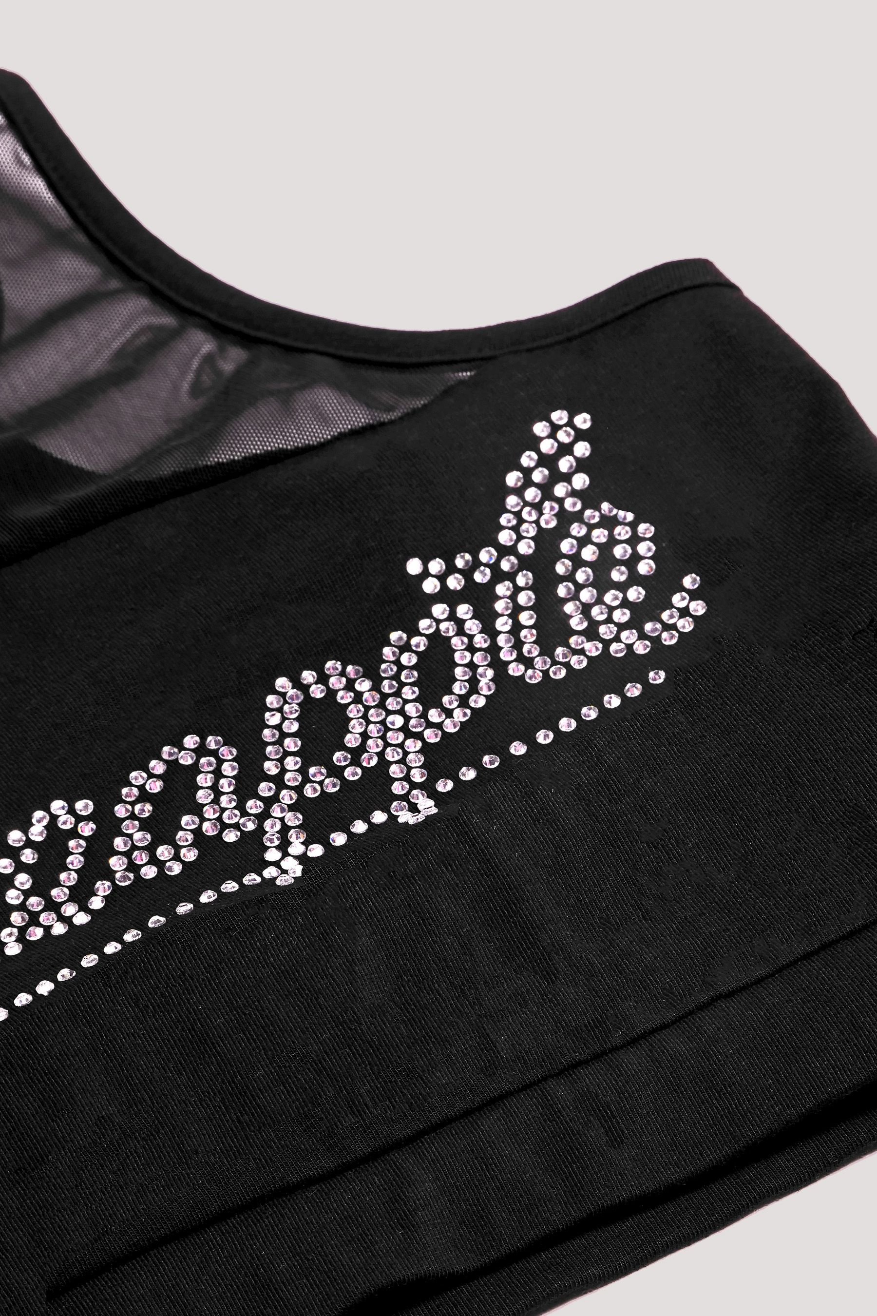Buy Pineapple Black Logo Mesh Panel Girls Crop Top from the Next UK ...