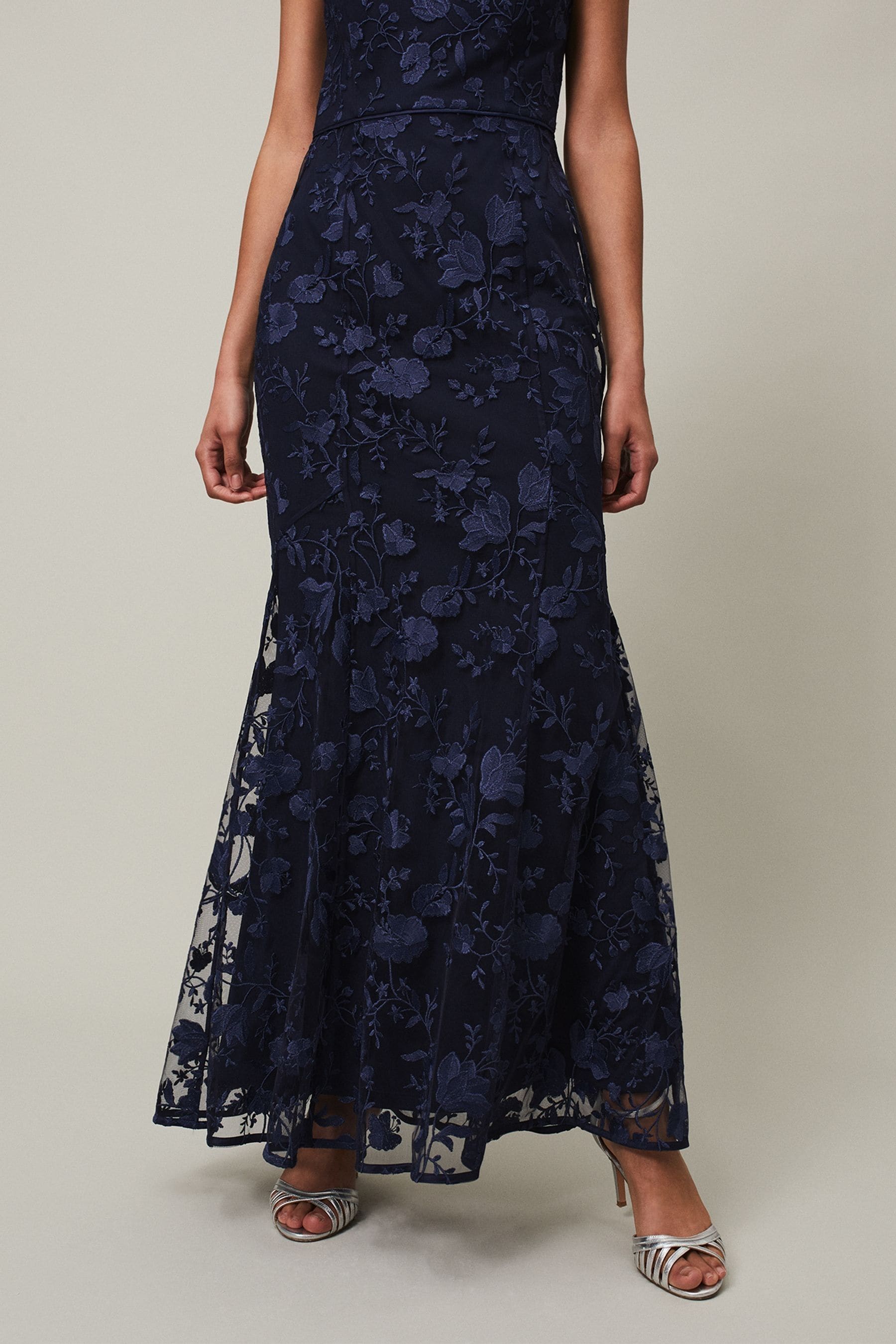 Buy Phase Eight Blue Sofia Embroidered Maxi Dress from the Next UK ...