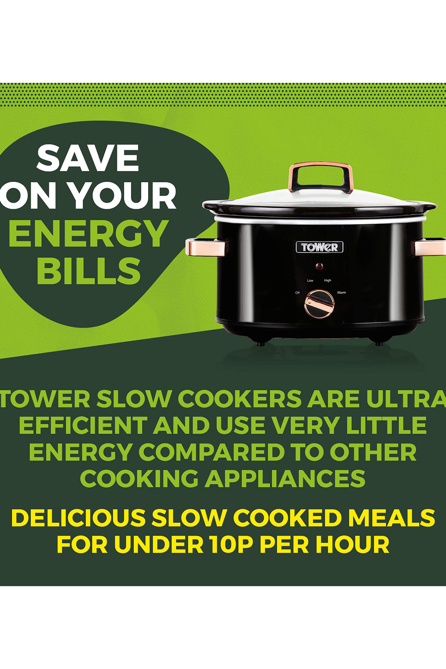 Buy Tower Black Rose Gold Slow Cooker from the Next UK online shop