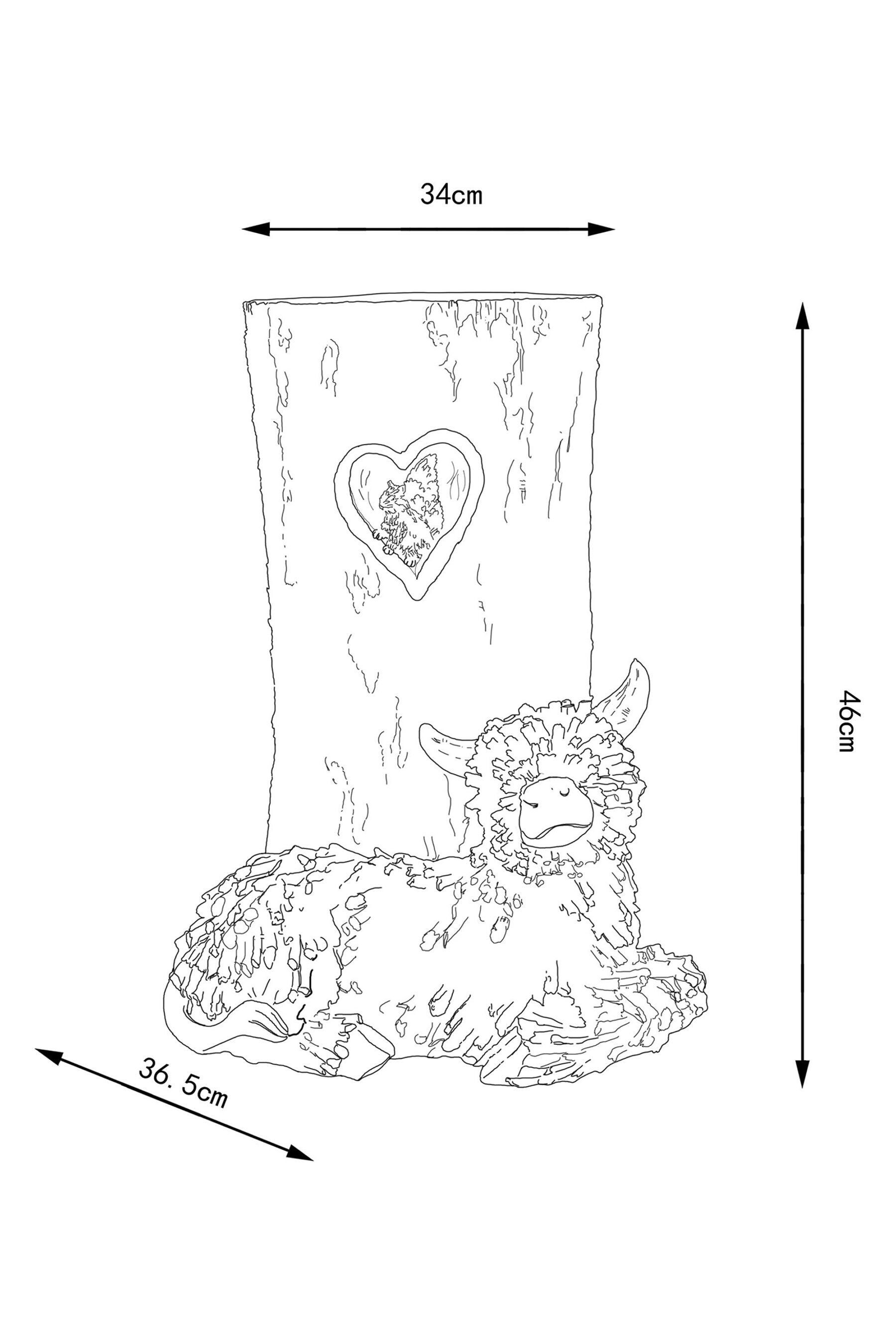 Buy Natural Hamish The Highland Cow Side Table from the Next UK online shop