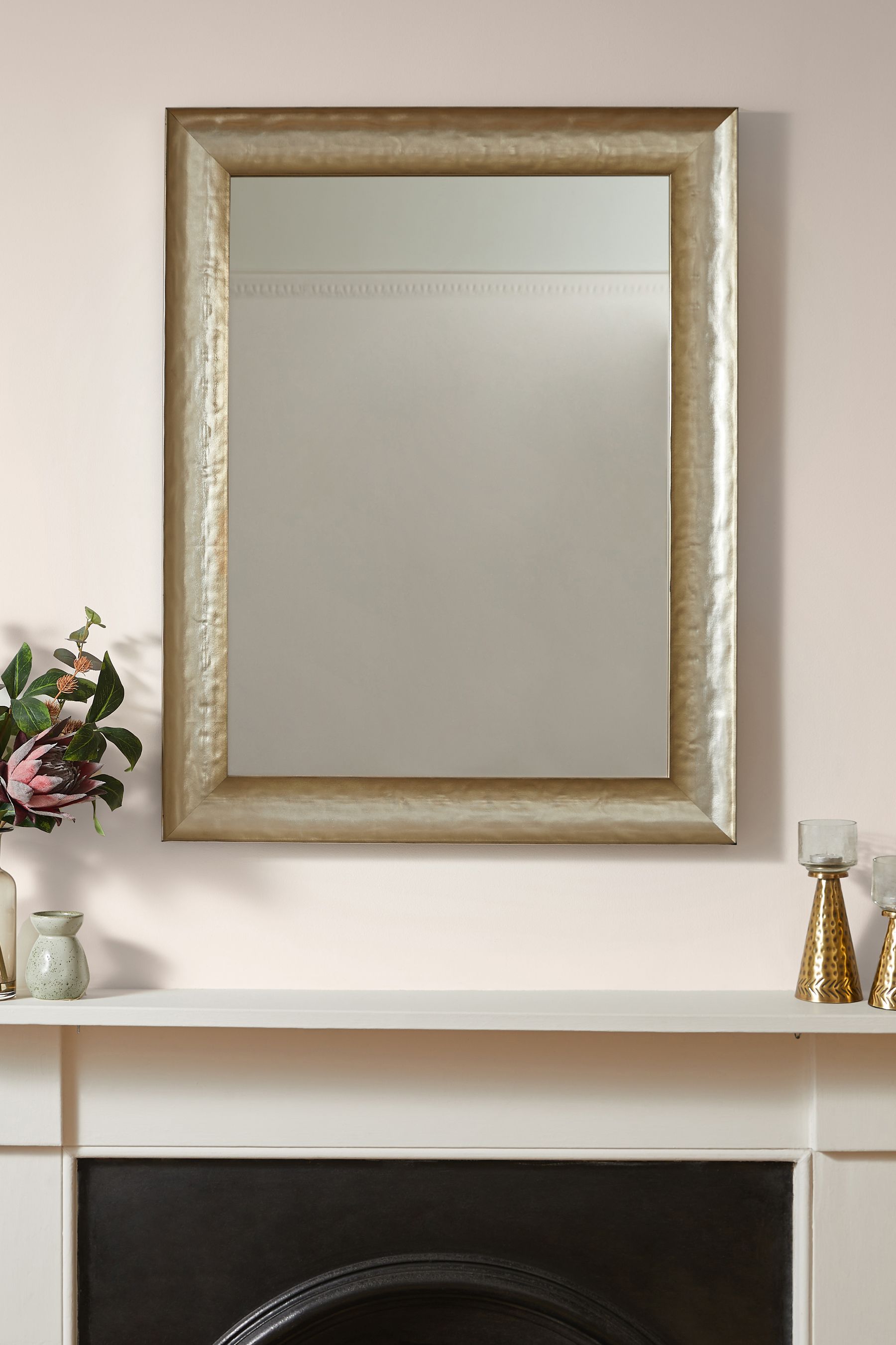 Buy Gold Rectangular Wall Mirror from the Next UK online shop