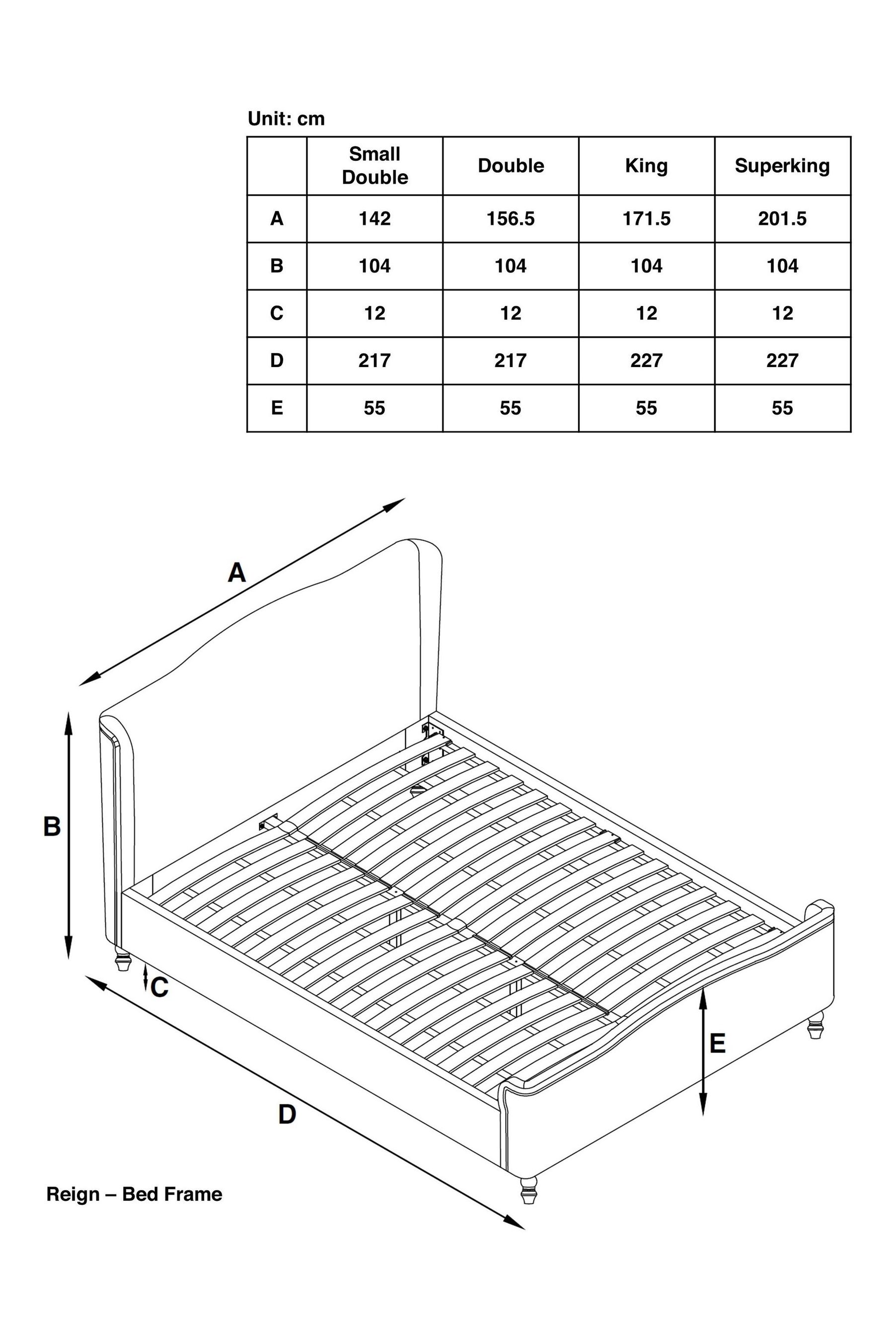 Buy Wool Blend Natural Stone Reign Upholstered Bed Frame from the Next ...