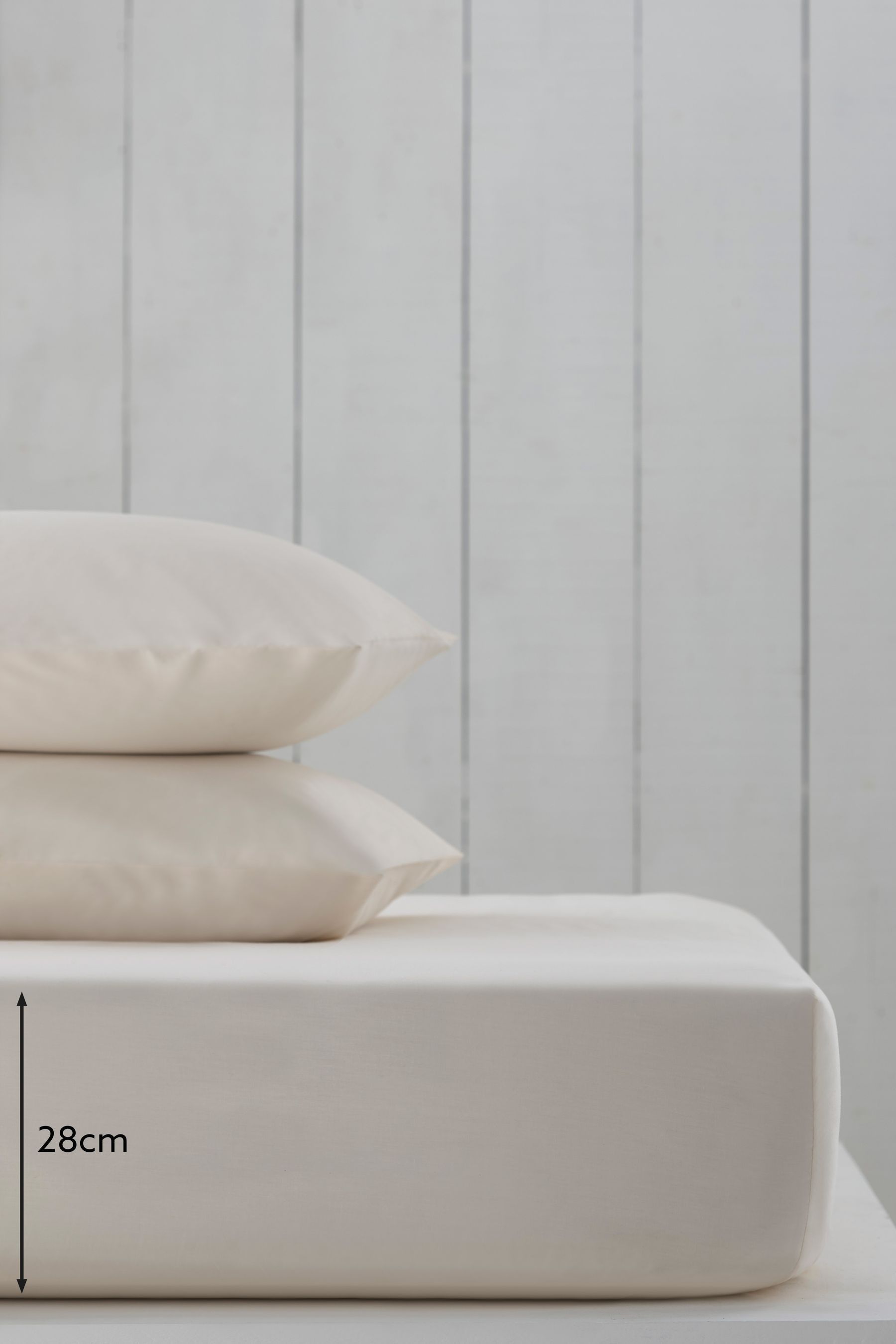 Buy Cream Cotton Rich Fitted Sheet from the Next UK online shop