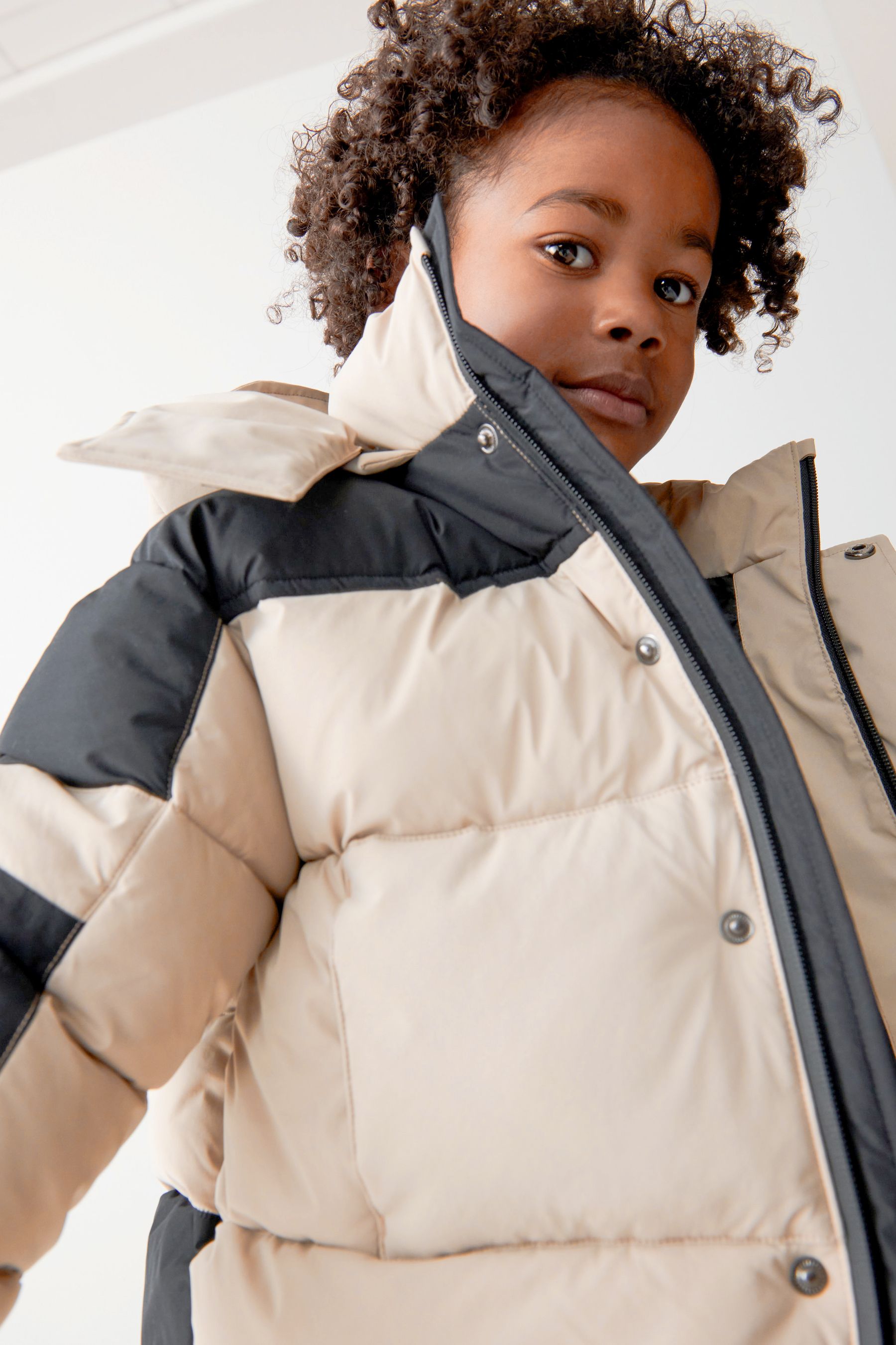 Buy Clarks Boys Colourblock Puffer Coat from the Next UK online shop